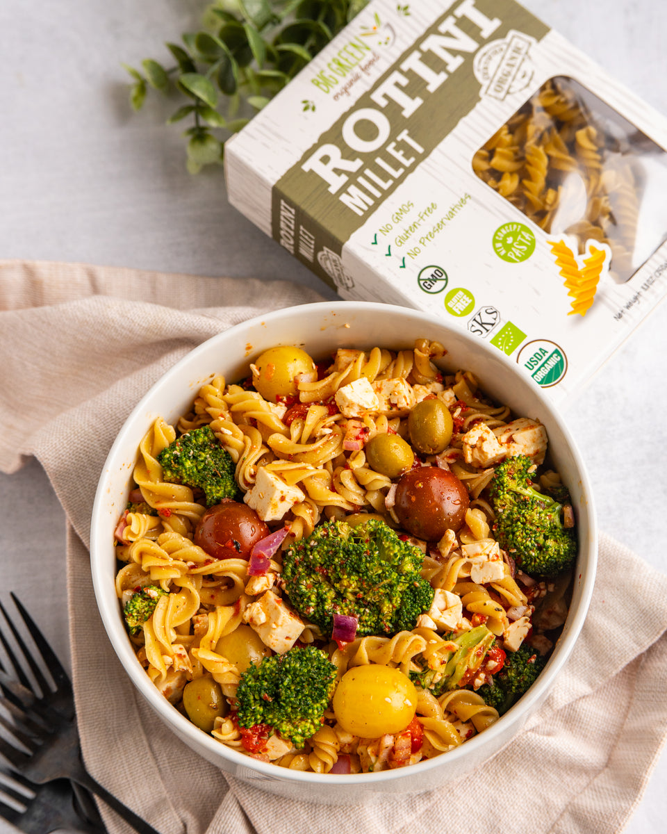 Millet Pasta Salad – Big Green Organic Food