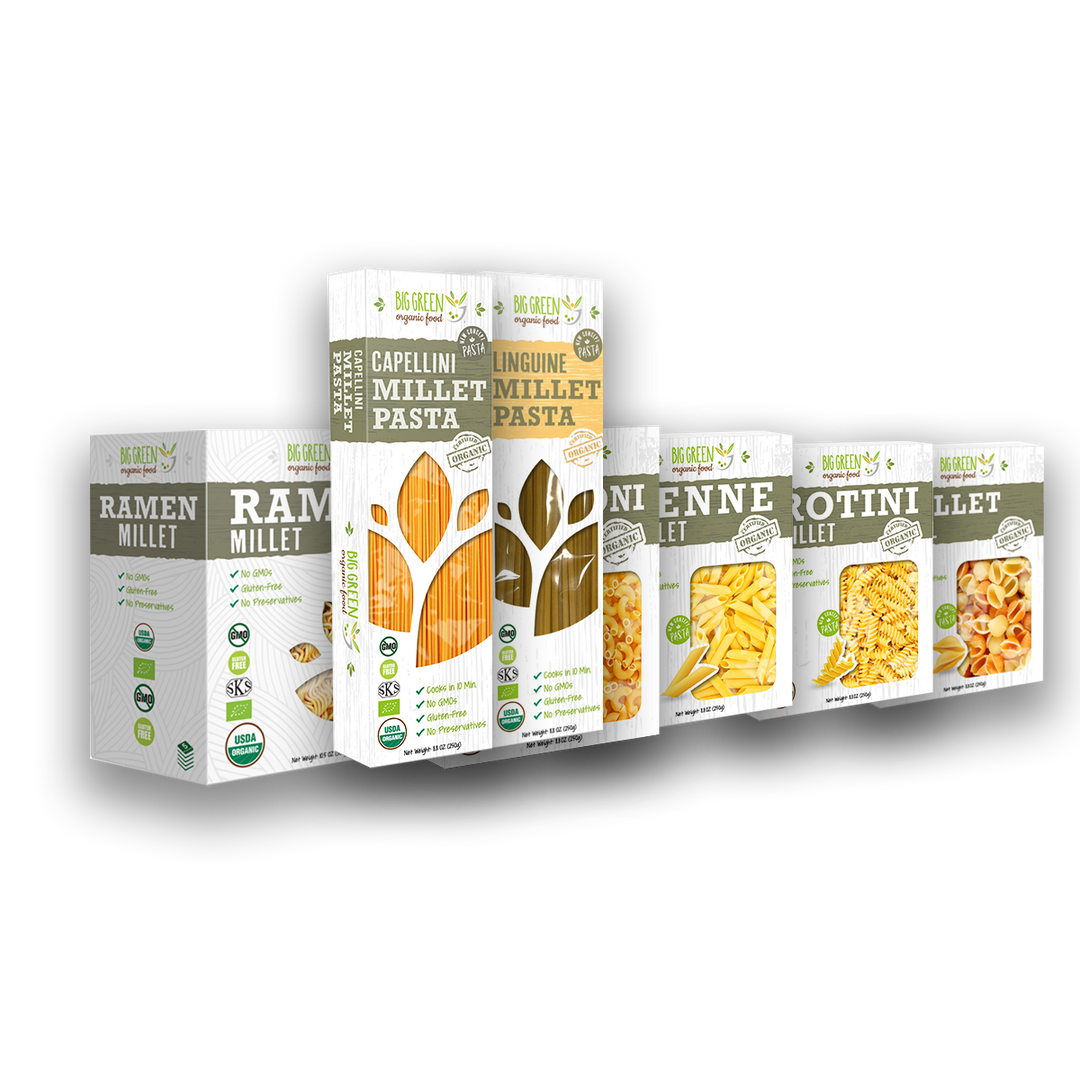 Organic Millet Pasta Variety – Big Green Organic Food
